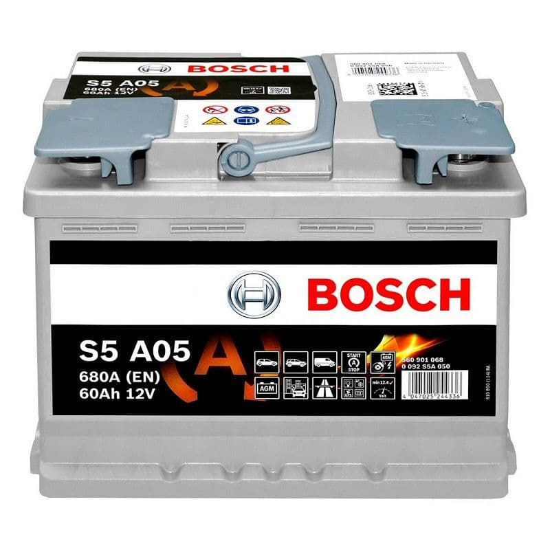 S5 A05 Bosch AGM Car Battery 12V 60Ah Type 027 Start Stop S5A05 – hardwarexpress