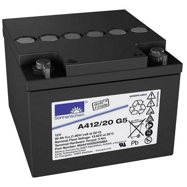 Sonnenschein A412/20G5 Gel 12v 20Ah Battery NGA4120020HS0BA – hardwarexpress