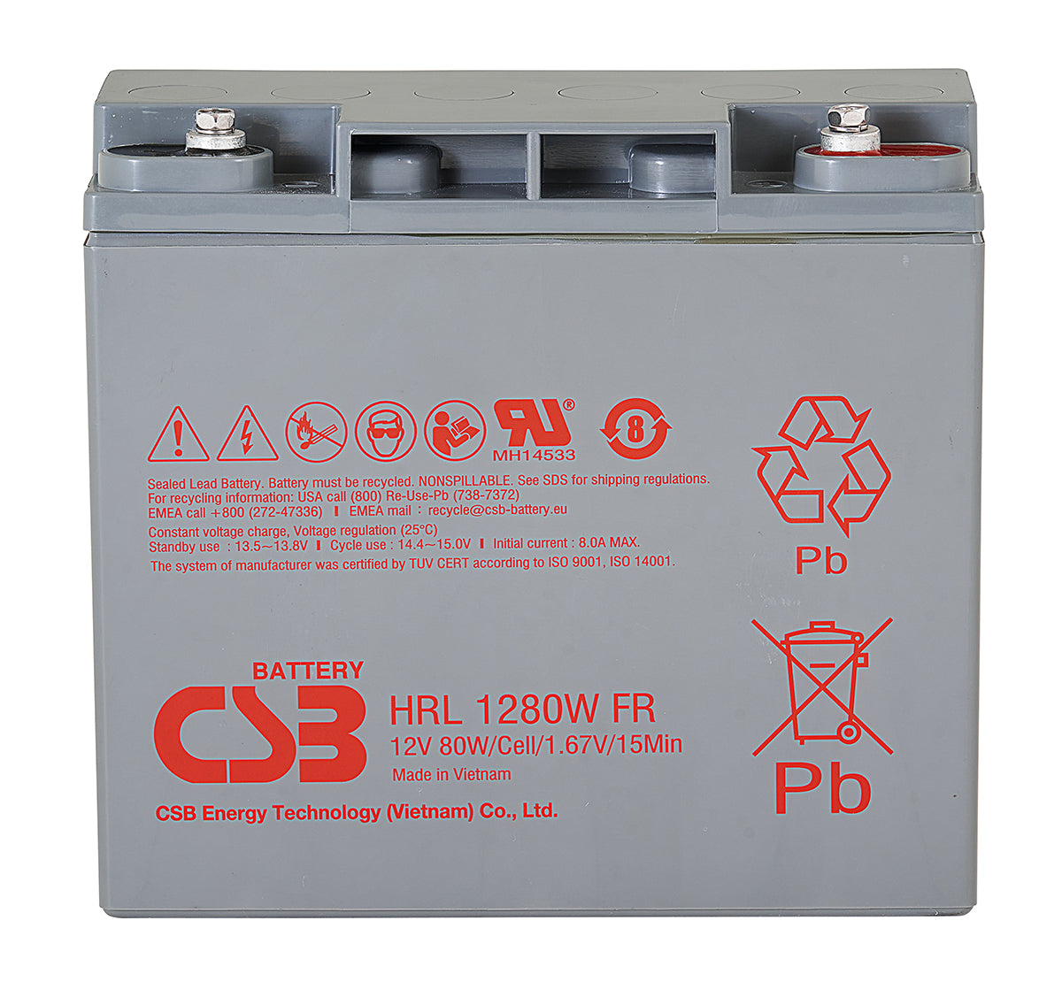 CSB HRL1280W Battery 12v 80w – hardwarexpress