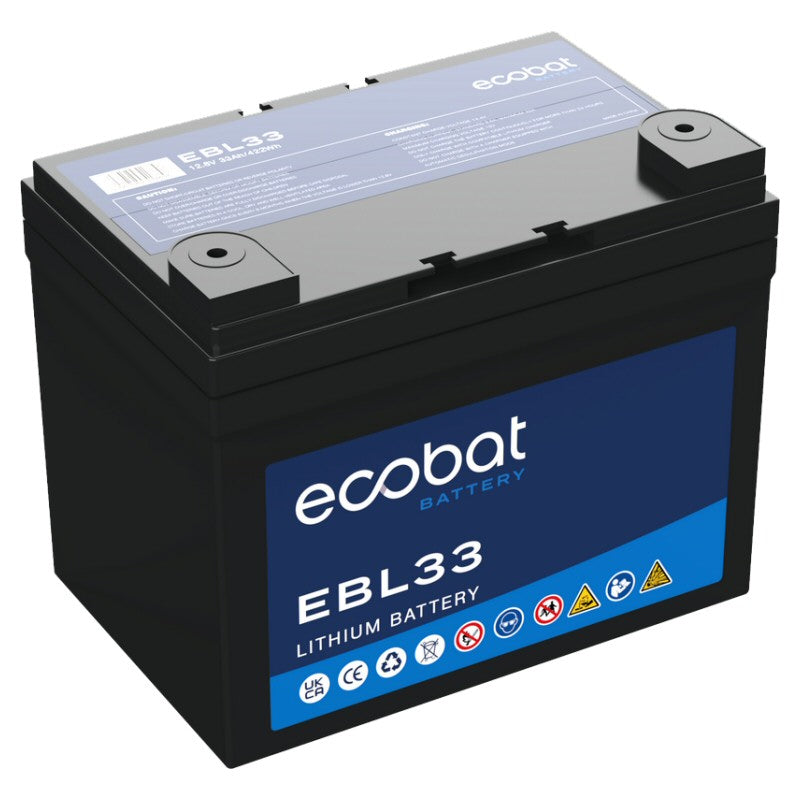 12v 33Ah Lithium Battery 422Wh Ecobat EBL33 – hardwarexpress