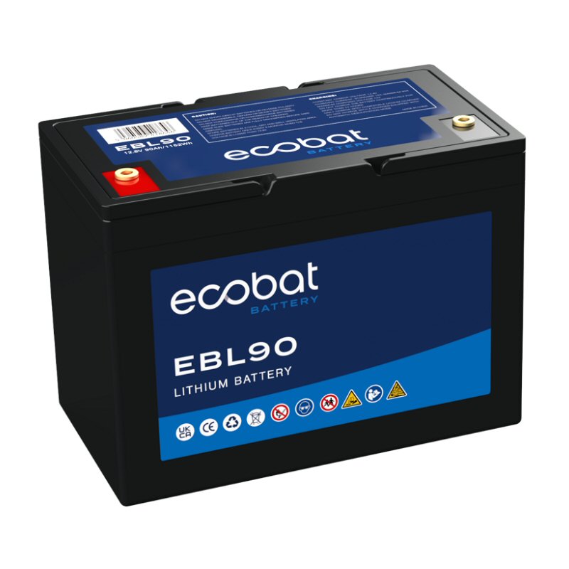 12v 90Ah Lithium Battery 1152Wh Ecobat EBL90 – hardwarexpress