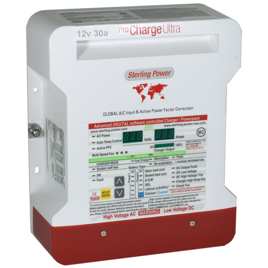 Sterling Power Pro Charge Ultra 12V 30A Charger PCU1230 – hardwarexpress