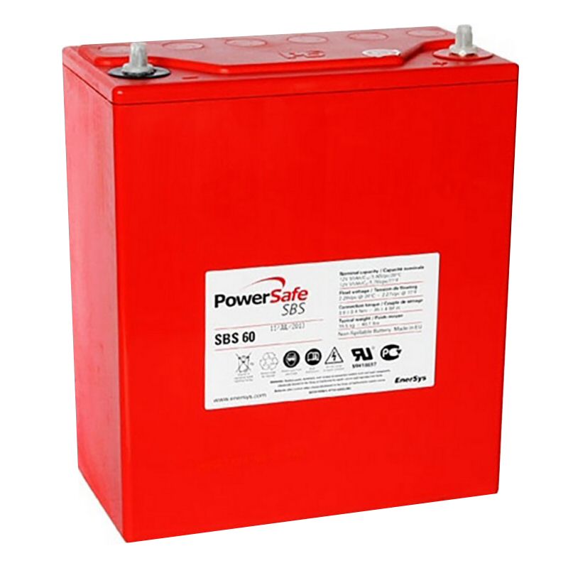 EnerSys PowerSafe SBS-60 VRLA Battery 12.0v 51.0Ah – hardwarexpress