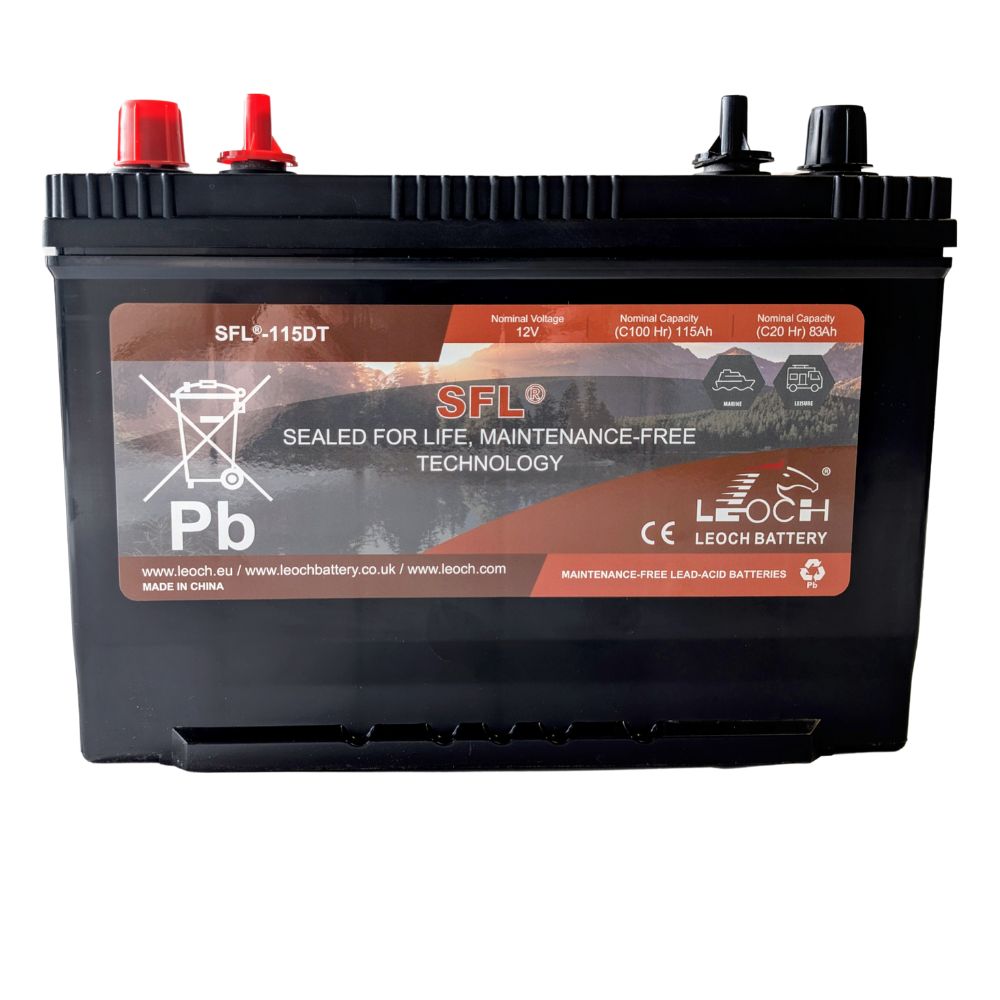 Leoch 12v 115Ah (C100) Leisure Battery SFL-115DT – hardwarexpress