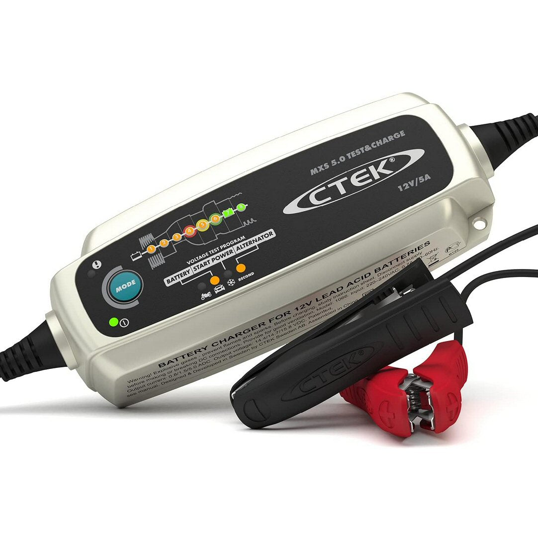 CTEK MXS 5.0 Test and Charge - Includes Alternator Test and Electrical ...