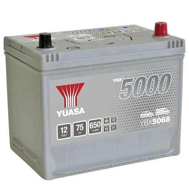 Yuasa YBX5068 Car Battery 12V 75Ah 650A Yuasa – hardwarexpress