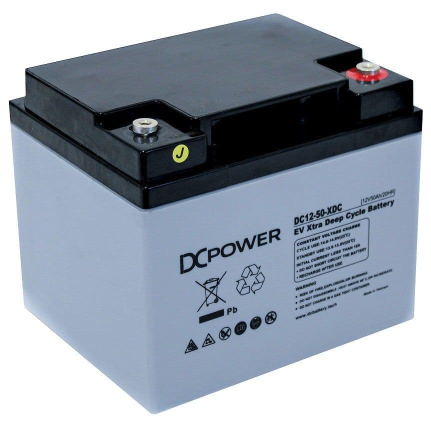 12v 50Ah AGM Battery DC12-50-XDC – hardwarexpress