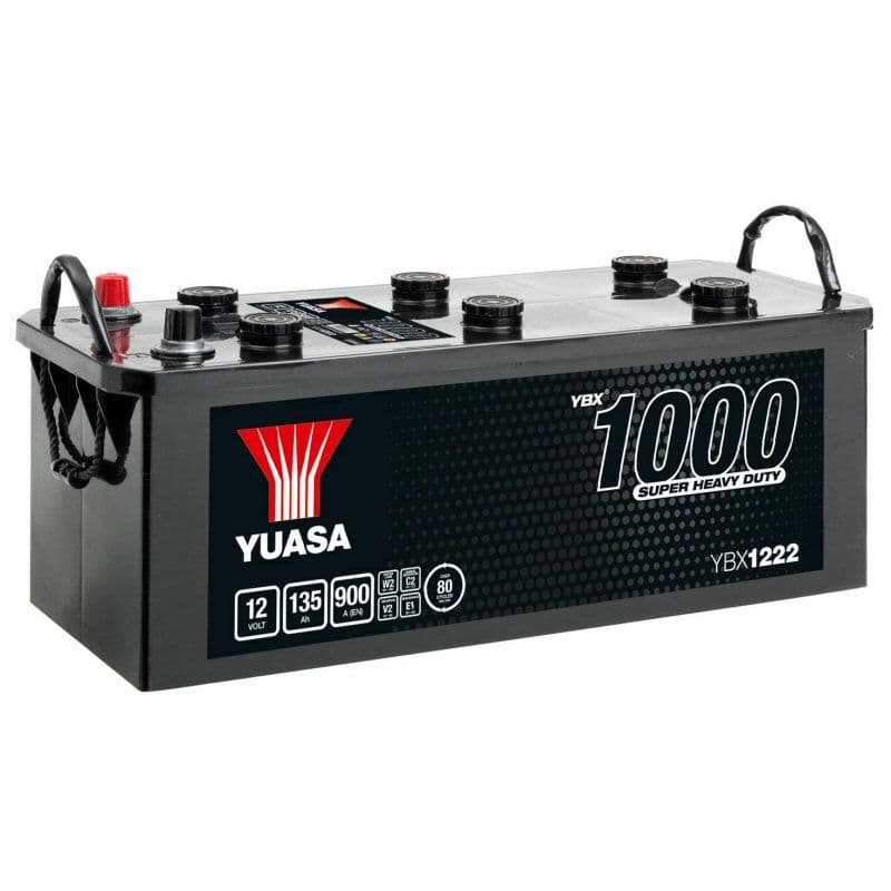 622HD 12V 135Ah 900A Yuasa Cargo Heavy Duty Battery YBX1222 ...