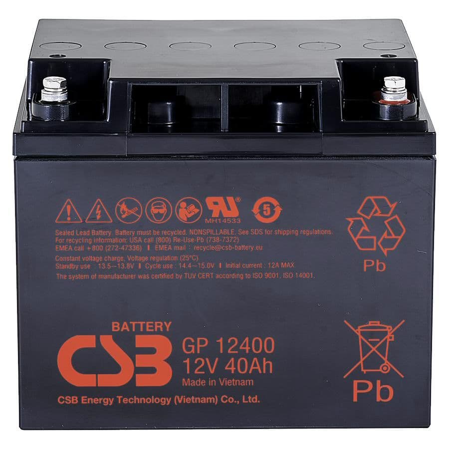 GP12400 battery 12V 40Ah from CSB Battery – hardwarexpress